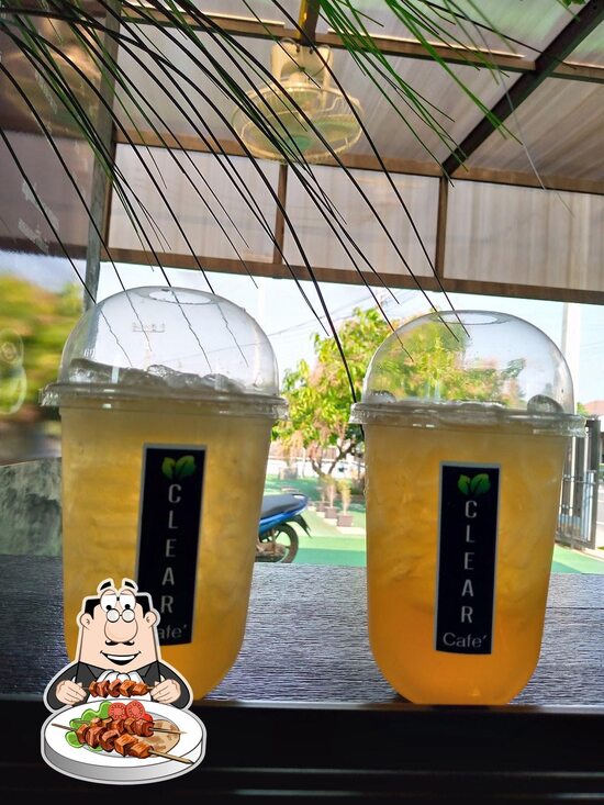 Menu at Clear Cafe', Khu Mueang