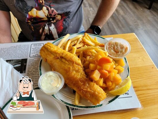 Menu at Fortune Bridge Diner restaurant, Canada