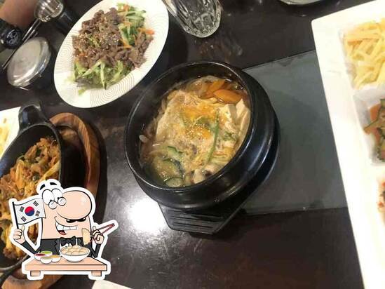 Menu at Little Korea restaurant, Hamilton