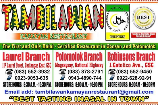 Tambilawan Kamayan Restaurant Robinsons, General Santos City