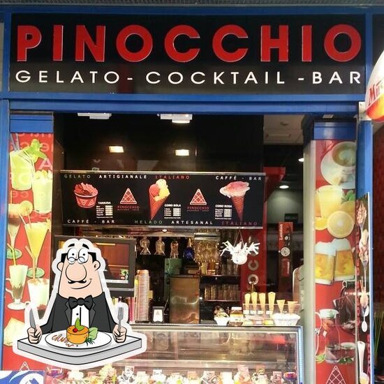 Menu at PINOCCHIO gelato cocktail bar, Benidorm