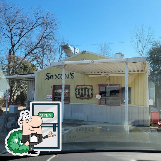 Menu at Saxon's Drive In restaurant, Houston