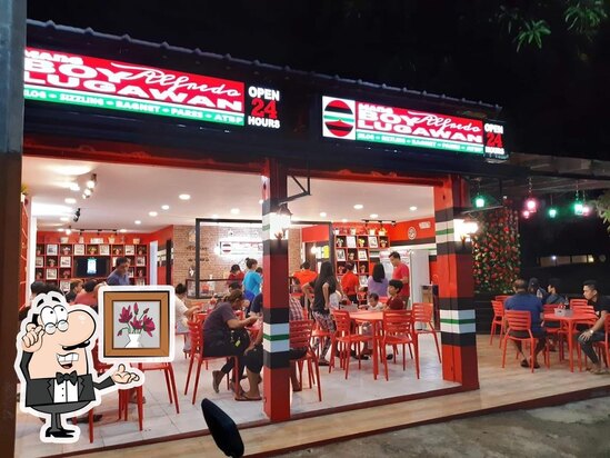 Menu at Mang Boy Alfredo lugawan restaurant, Caloocan