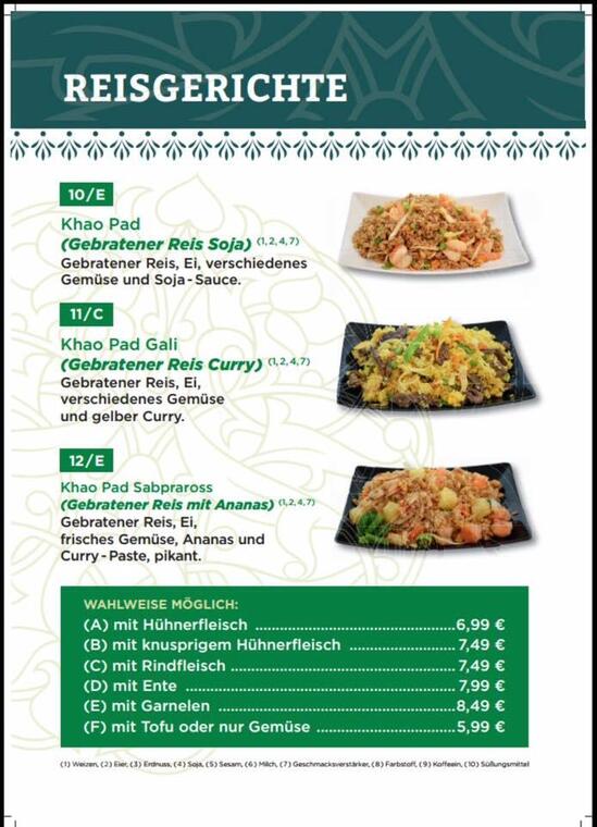 Speisekarte von Thai-Xpress Hockenheim restaurant, Hockenheim