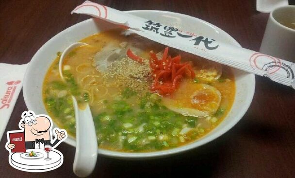 Menu at Sakura Ramen restaurant, Bangkok, 259 Sukhumvit Rd.