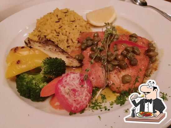 Menu at Harbour Grill steakhouse, Campbell River, Island Hwy #112