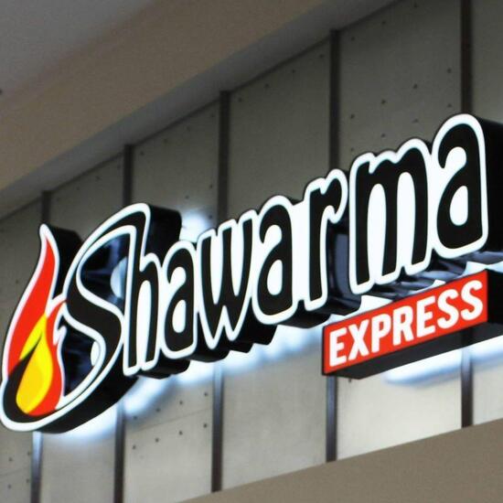 Menu at Shawarma Express restaurant, Québec City