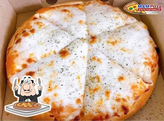 Menu at M&M Pizza สาขามาบยางพร 22 restaurant, Map Yang Phon