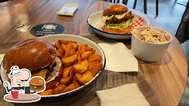 Menu at Archie’s burger restaurant, Vilnius