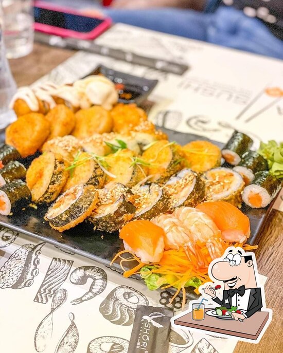 Menu at Gawa sushi restaurant, New Cairo City