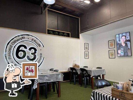 Menu at Cafe 63, East Brisbane, Stanley St E