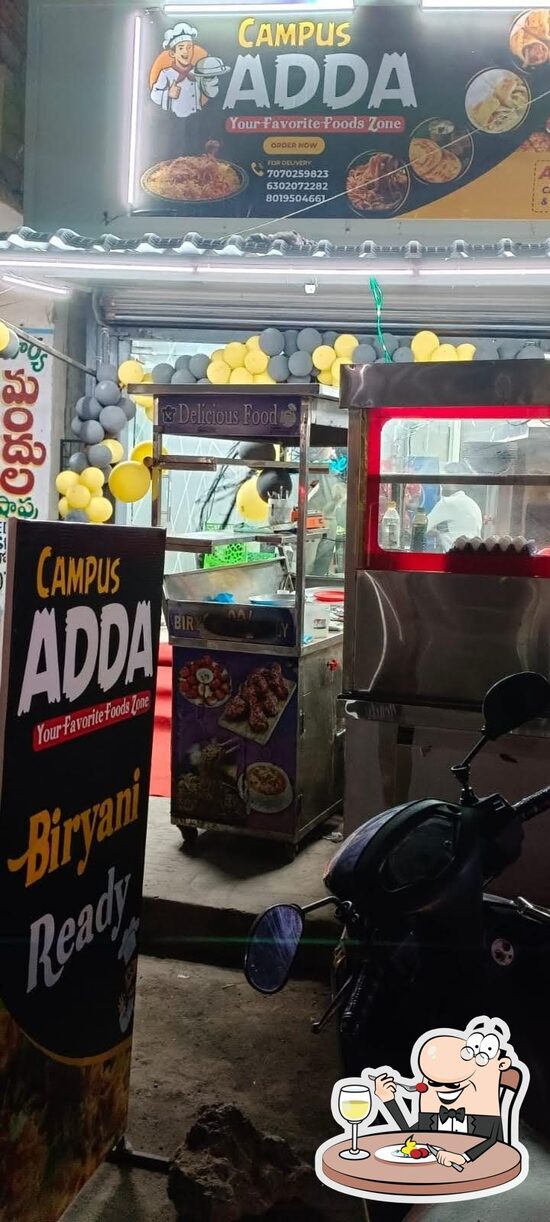 Menu at Campus Adda, Visakhapatnam