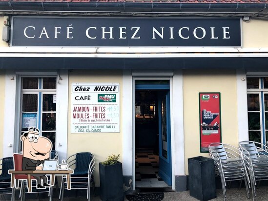 Menu au Chez Nicole Café PMU, Wissant