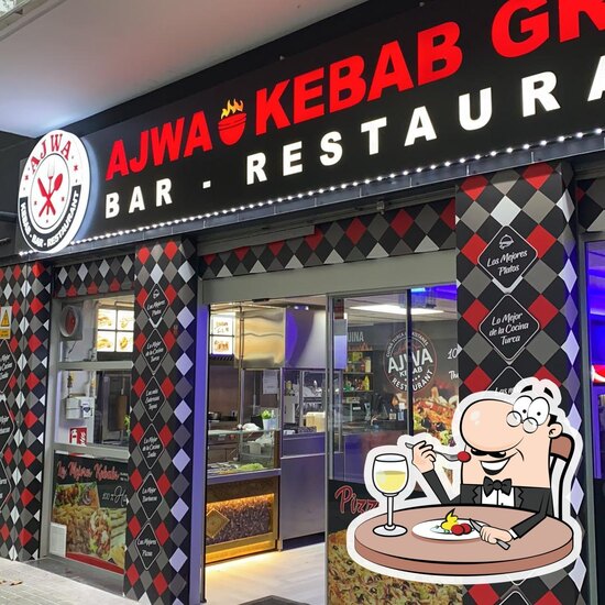 Menu at Ajwa Kebab Grill restaurant, Barcelona