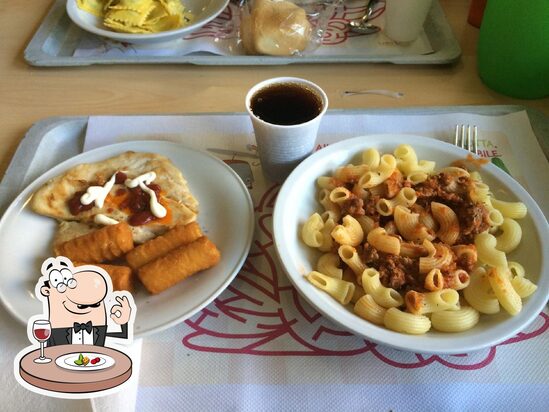 Menu at Mensa cafeteria, Bologna