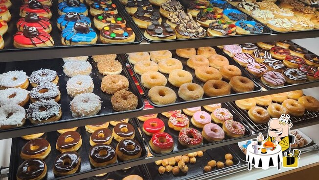 Menu at Donut Hut & Grub, Kermit