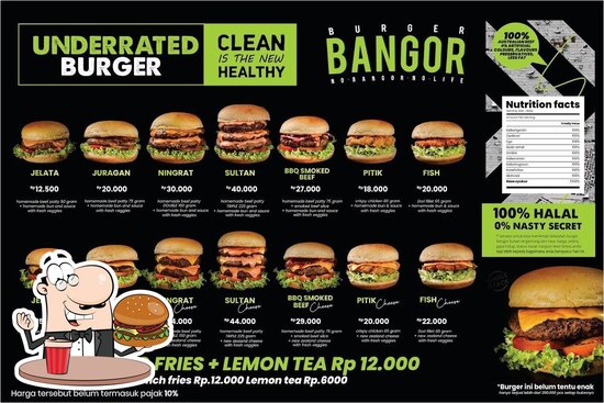 Menu at Burger Bangor Legok restaurant, Legok