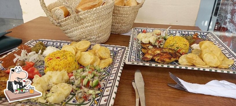 Menu at Chez Noura restaurant, Tunis