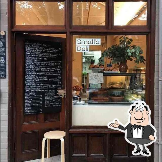 Menu at Small's Deli cafe, Potts Point