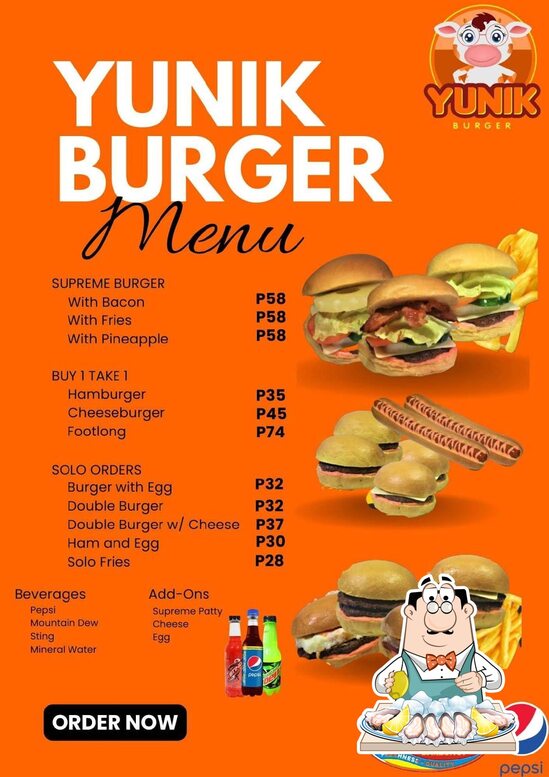 Yunik Burger San Vicente restaurant, Tarlac City