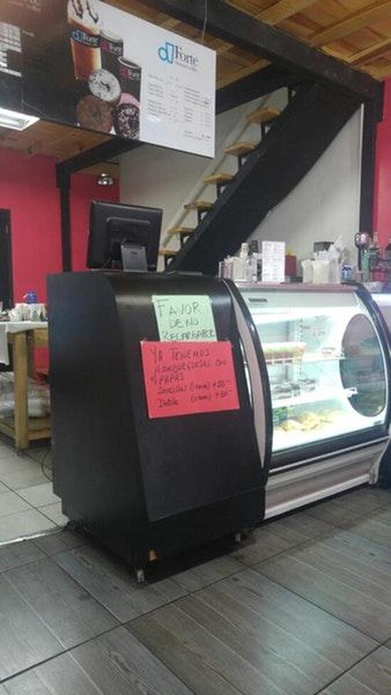 Menu at Fortes Donuts restaurant, Mexico City, Carr. México-Toluca 21