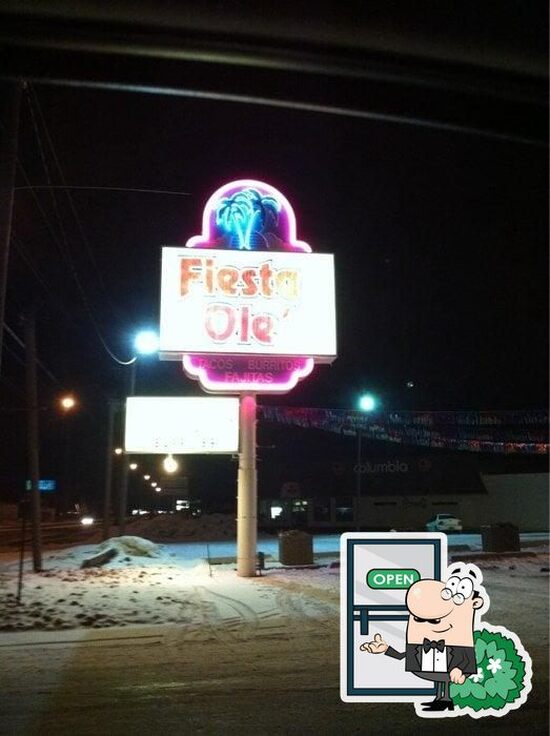 Menu at Fiesta Ole' restaurant, Idaho Falls, N Yellowstone Hwy