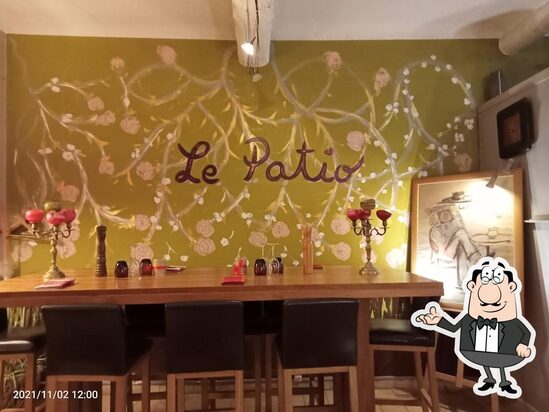 Menu at Le Patio restaurant, Aix-en-Provence, 16 Rue Victor Leydet