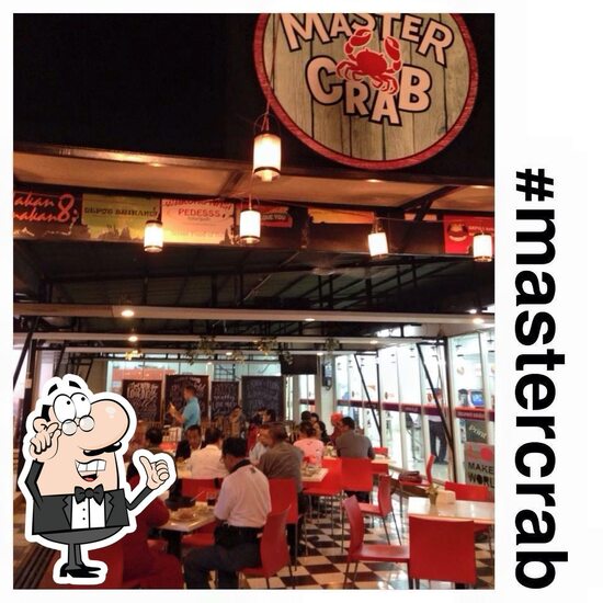 Menu at Master Crab restaurant, South Jakarta