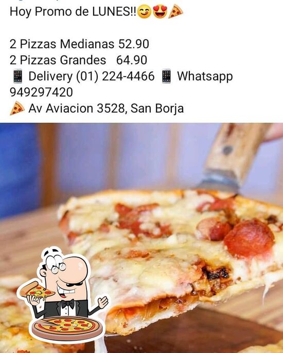 Menu at Greens Pizza oficial Lima pizzeria, San Borja