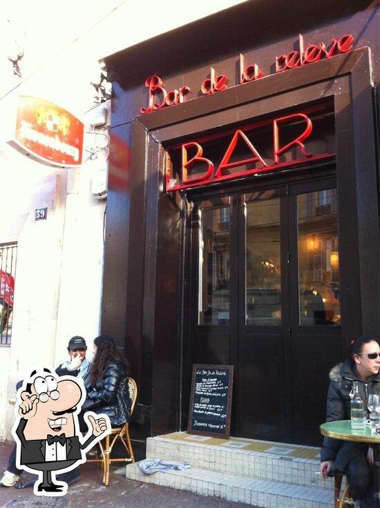 Menu at La Relève pub & bar, Marseille