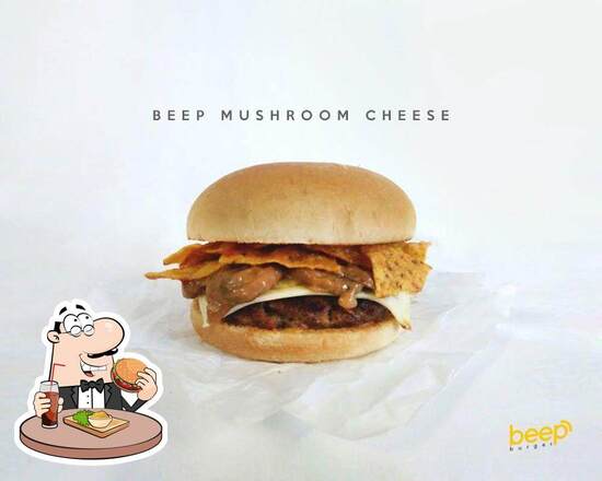 Menu at Beep Burger restaurant, Jakarta, Jl. Cipinang Cempedak IV