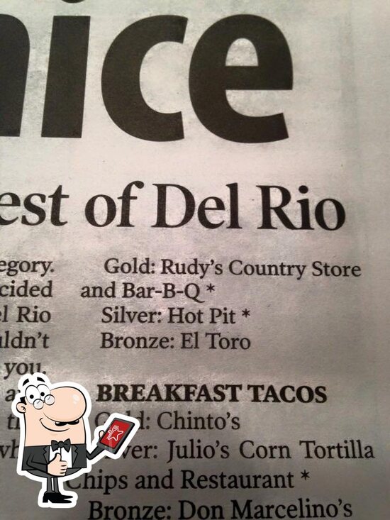 El Toro Restaurant, Del Rio - Restaurant menu, prices and reviews