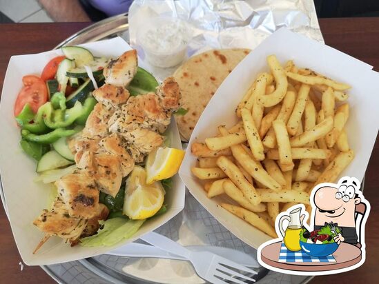 Menu at GP's Greek Kitchen restaurant, Fargo