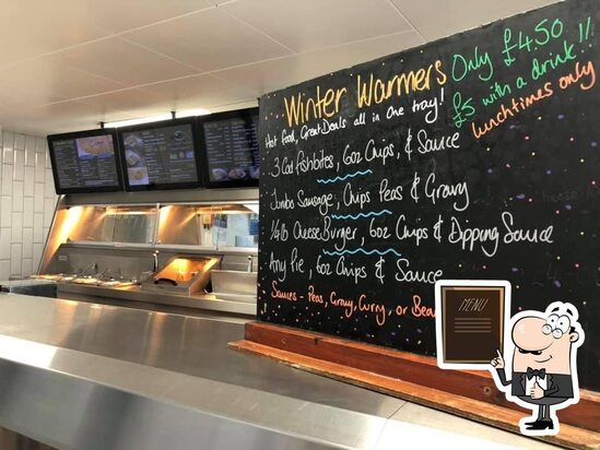 Menu at Golden Fry fast food, Benllech
