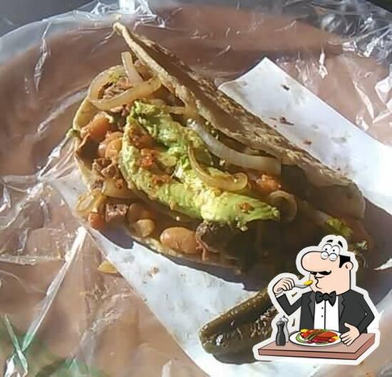 Menu at El Tacote restaurant, Tijuana
