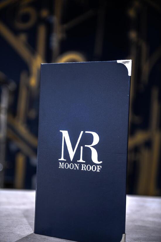 Menu at Moon Roof restaurant, Marseille