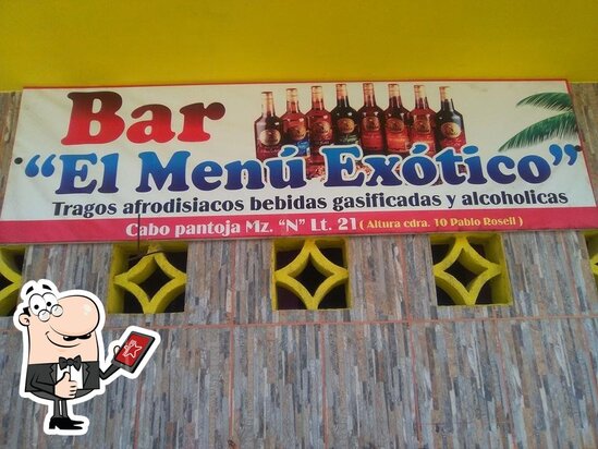 Carta de Bar "El Menú Exótico" Iquitos, Iquitos