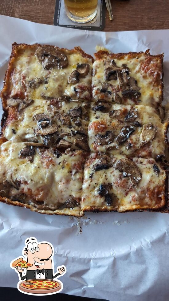 Menu at Reggie's Detroit Pizza restaurant, Goodwood