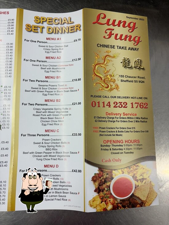 Lung Fung Chinese Takeaway, Sheffield - Restaurant menu, prices and reviews