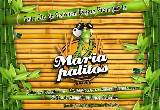 Menu at Maria Palitos Disco Bar, Barrancabermeja