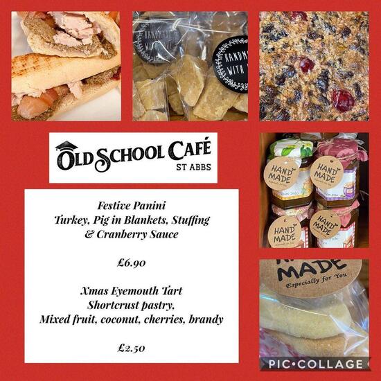 Menu at Old School Cafe, Eyemouth