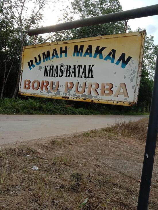 Menu at Rumah makan khas Batak Boru purba restaurant, Sungai Kumango