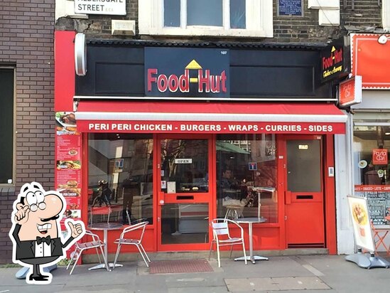 Menu at Food Hut restaurant, London, 107 Aldersgate Street London
