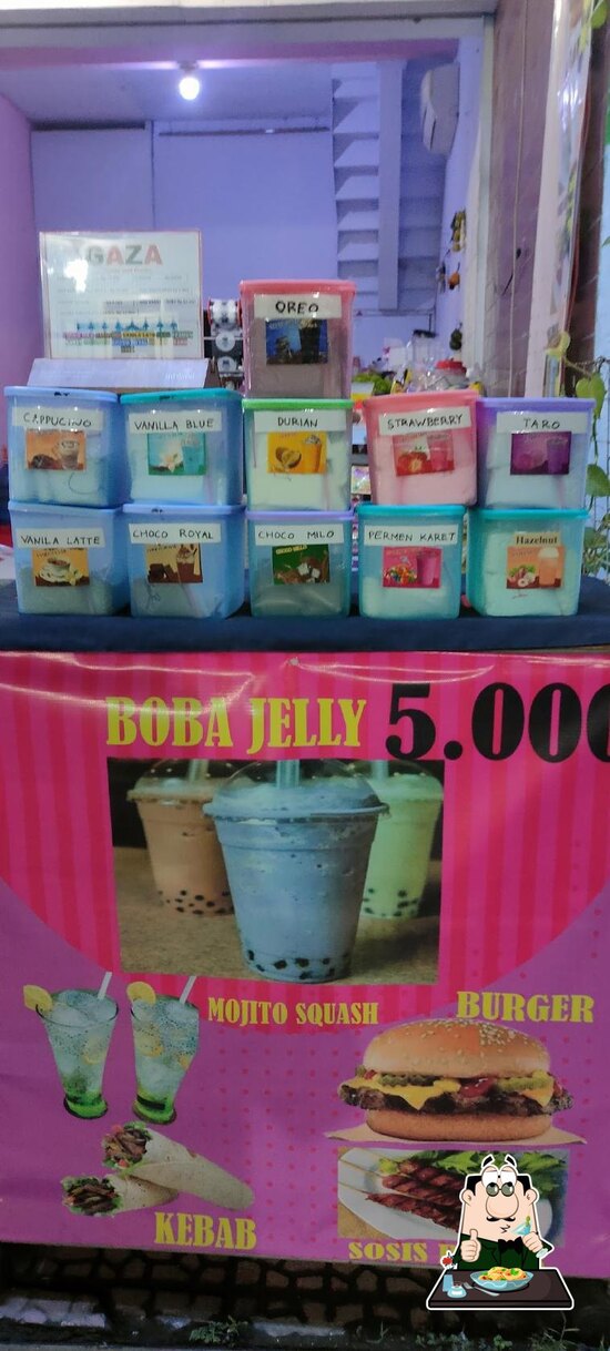 Menu at GAZA Foods and Drinks restaurant, Glanggang