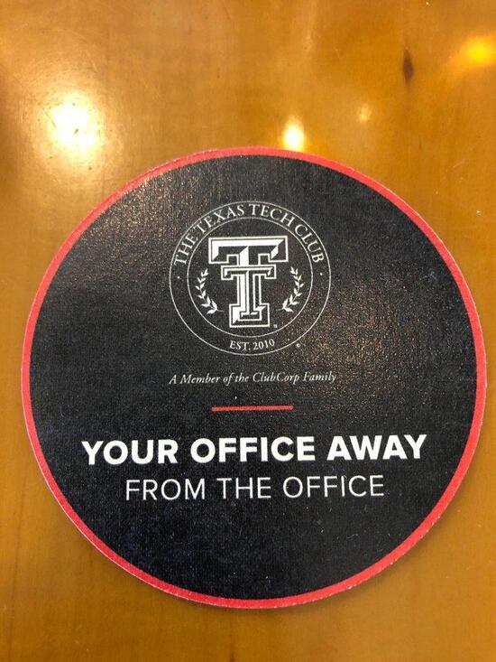Menu at The Texas Tech Club, Lubbock, 550 University Ave