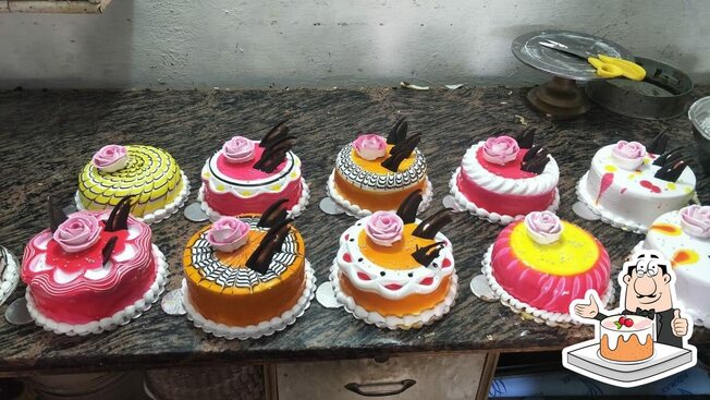 Menu at Amber bakery, Satna