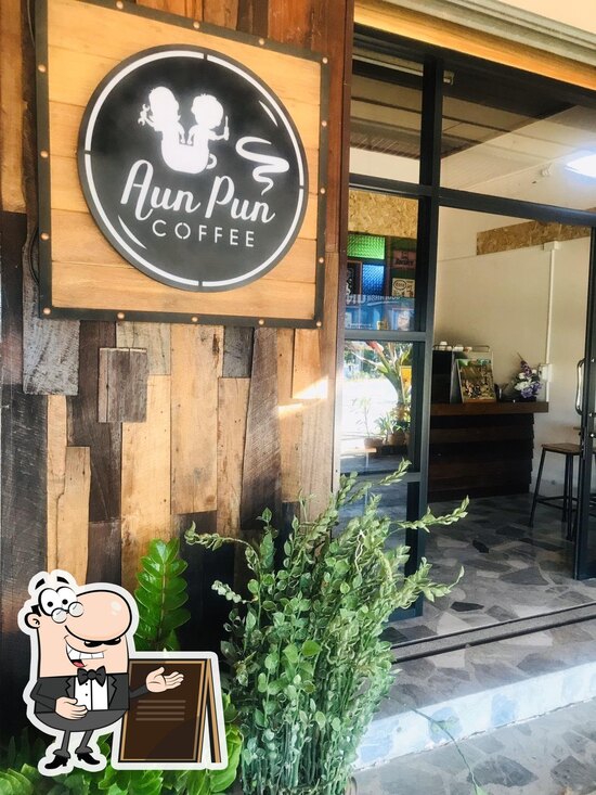 Menu at Aun Pun Coffee cafe, Tha Wang Pha