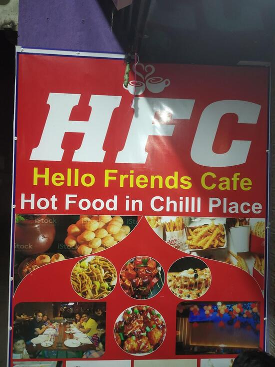 Menu at HFC (Hello friends cafe), Nawada