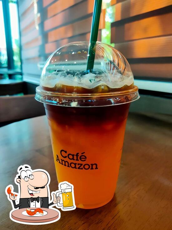 Carta de Café Amazon คาเฟ่อเมซอล แยกนิคมออยล์, Khao Sam Yot