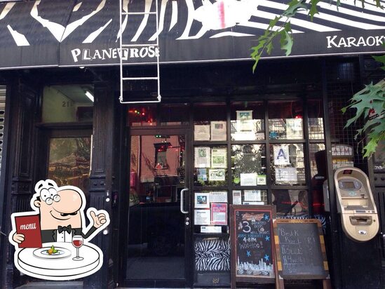 Menu at Planet Rose pub & bar, New York City